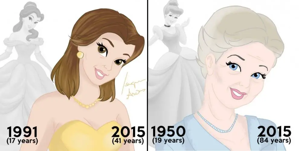 Así es cómo lucen las princesas de Disney con su edad real Así es cómo lucen las princesas de Disney con su edad real