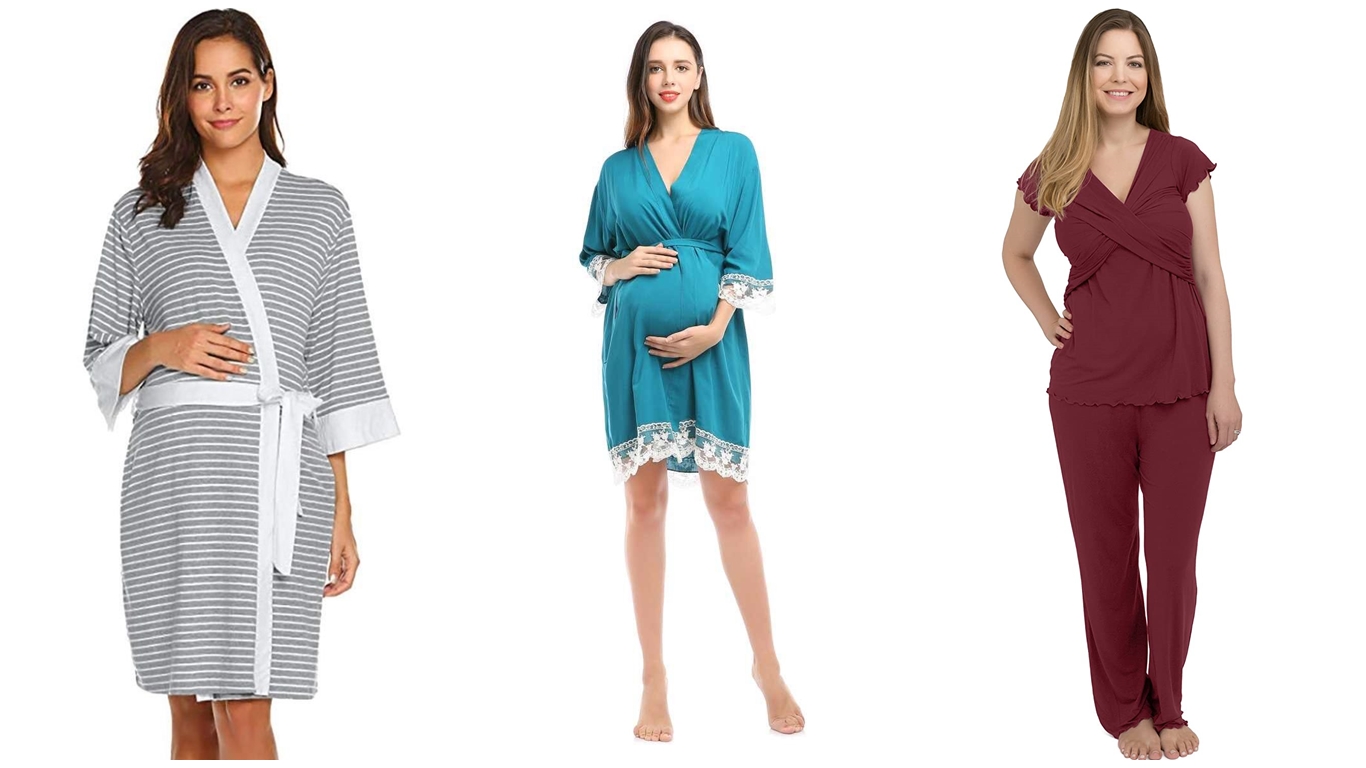 Camisones y pijamas premamá: ¡Opciones y diseños para dormir mejor ...