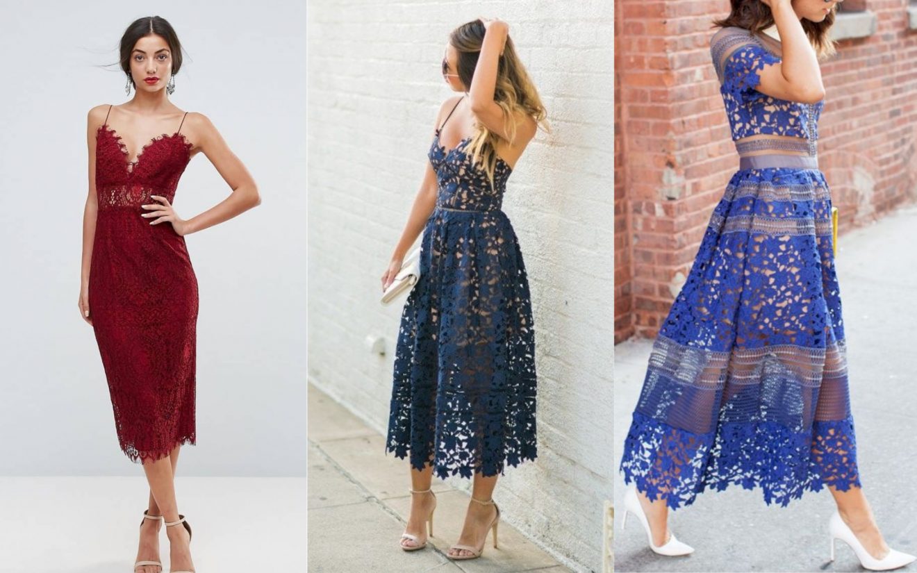 +85 Vestidos de encaje (cortos y largos) para robarse las miradas