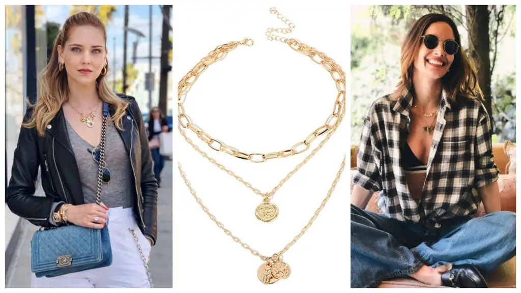 Collares de oro ¡25 Modelos + tips para combinarlos con tu outfit!