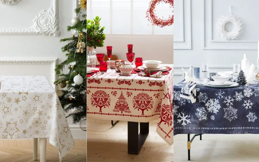 Manteles navideños ¡+37 Ideas para una cena de navidad inolvidable!