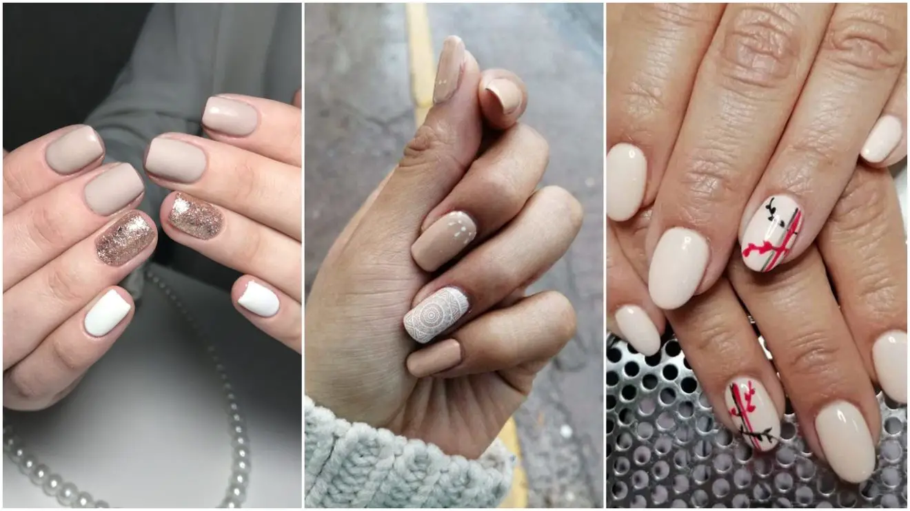 +12 Uñas color crema (beige) para un lindo manicure
