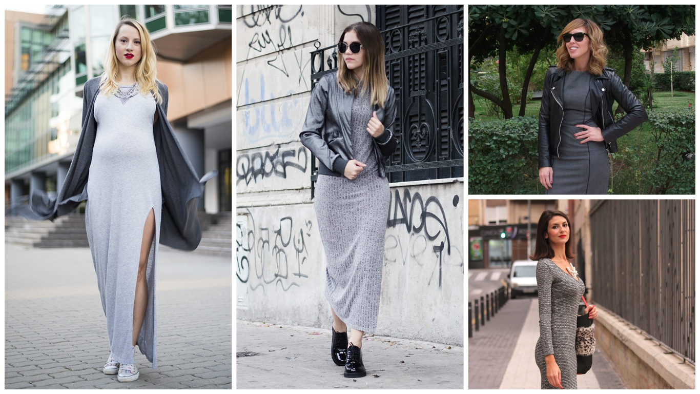 +15 Combinaciones de ropa gris para lucir como "Fashion Blogger"