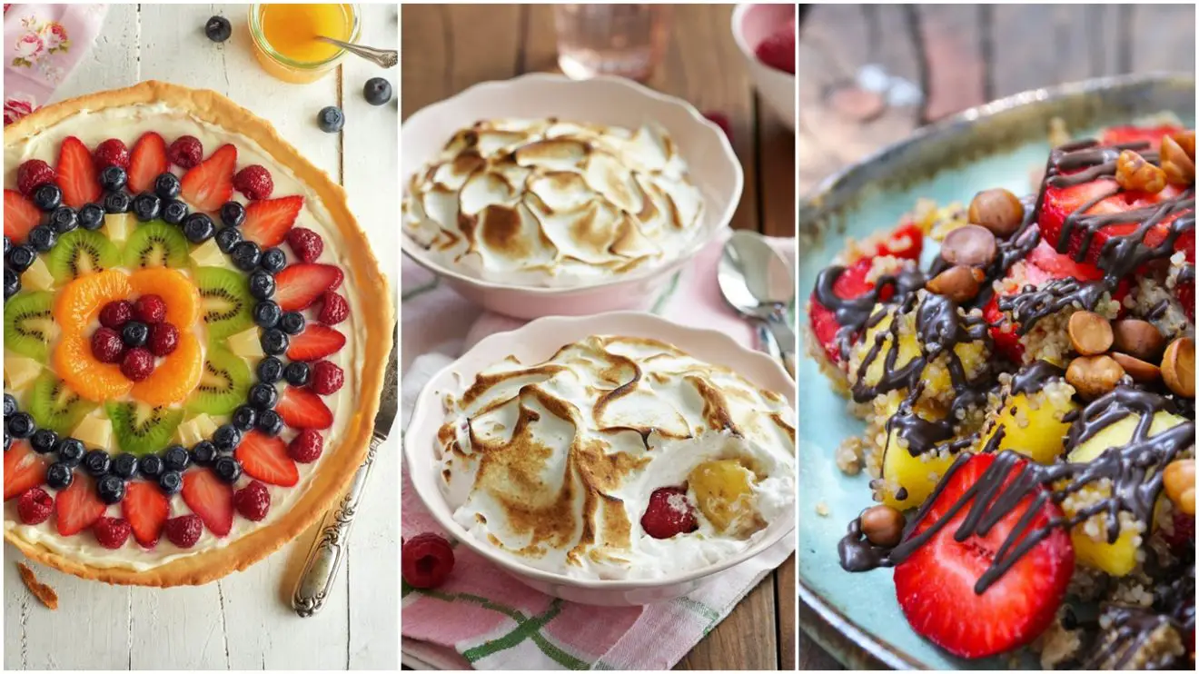 Recetas de postres con fruta fresca ¡Muy saludables!