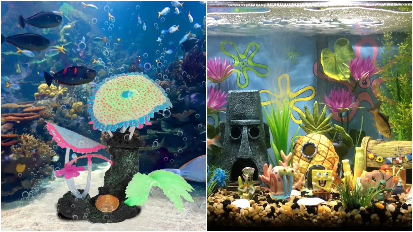 Adornos para pecera que le darán color y estilo a tu acuario