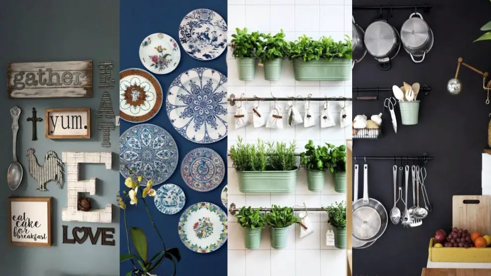 +24 Ideas de decoración de una pared para cocina