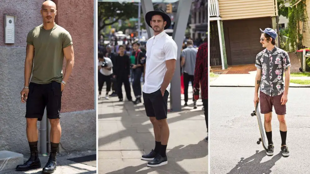 +18 Ideas de Outfits de short con medias para hombres