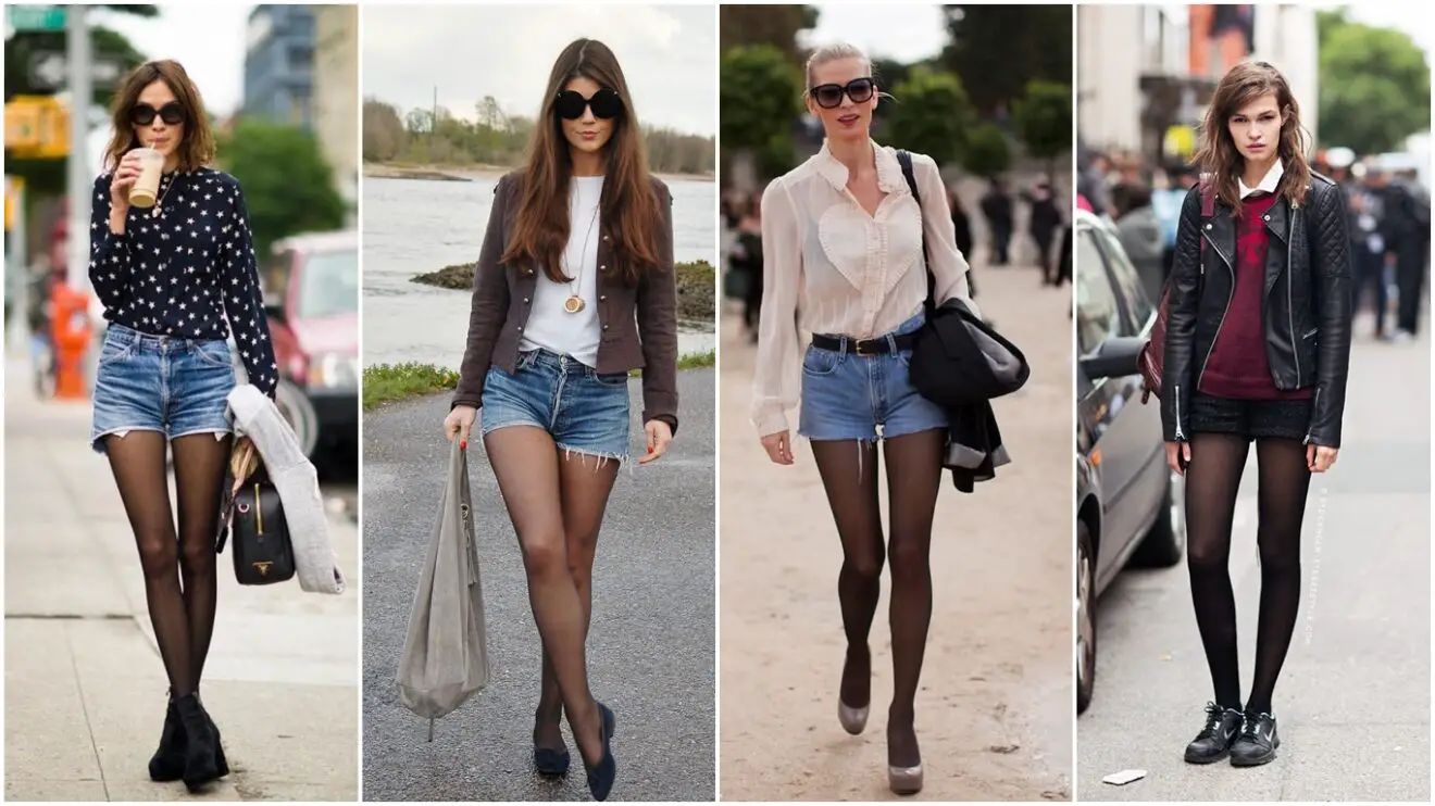 Outfits de Short con medias que serán ¡El furor en Invierno!