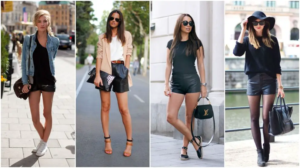 +17 Outfits sexys y estilosos con shorts negros