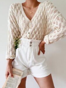 ¿Cómo combinar un short blanco de mujer? Ideas y looks para todos los ...