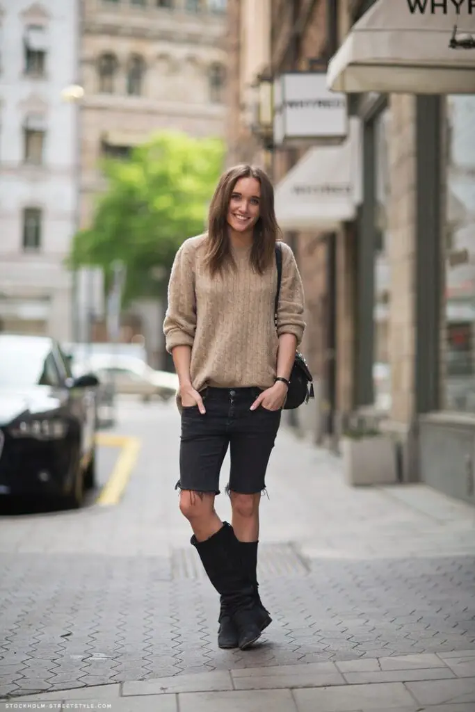 Outfit con short largo: Ideas para cualquier temporada del año