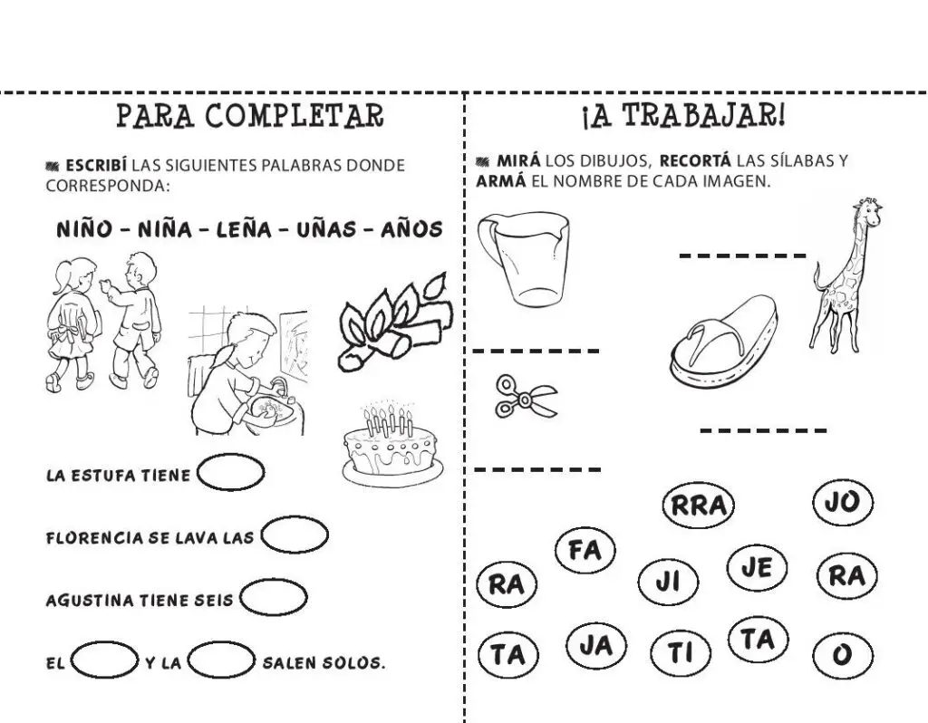 +11 Tareas para niños de 6 años para repasar la lectoescritura y las ...